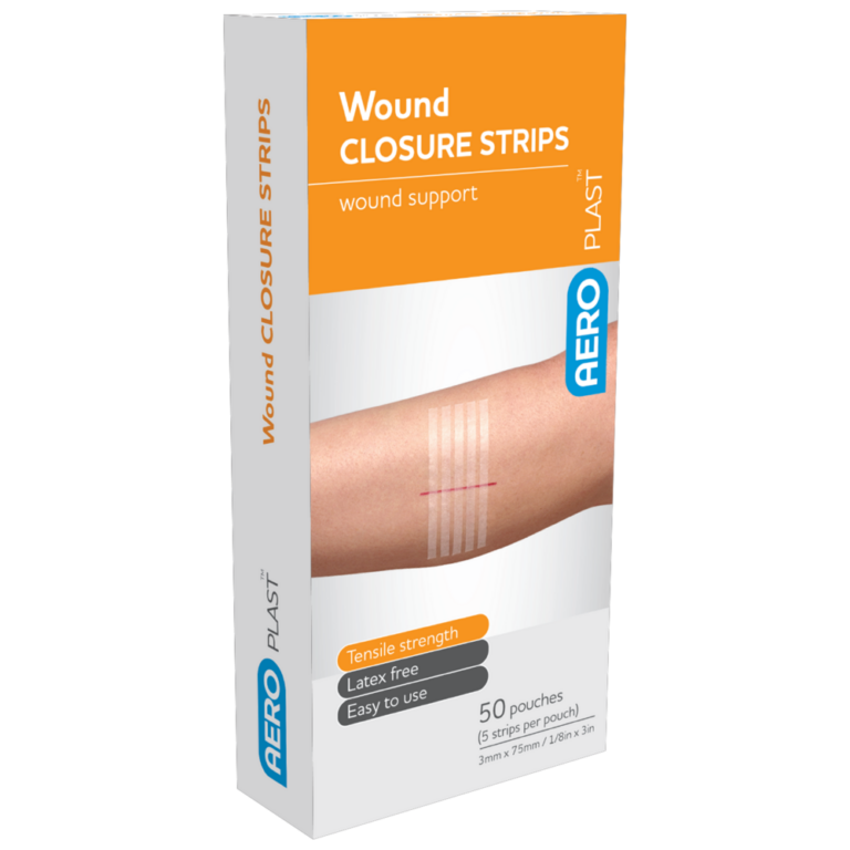AEROPLAST Wound Closure Strips 3 x 75mm Box/50 (5 strips/card) | First ...